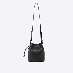 Pixie Mood Inc Amber 11 x 9 Vegan Leather Bucket Bag, Black