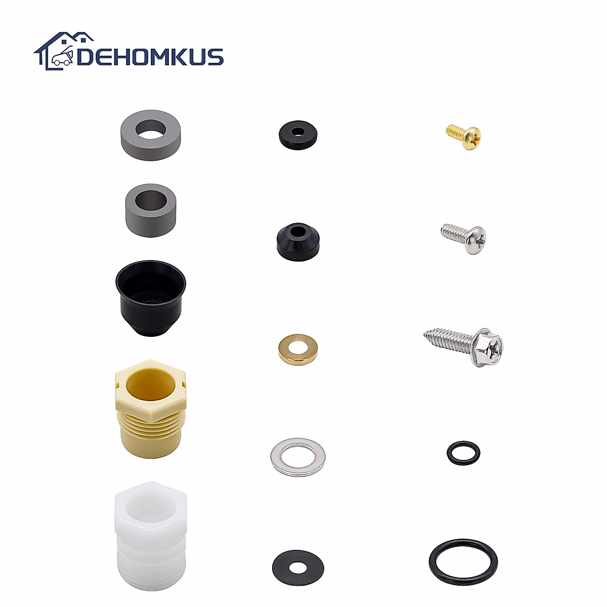 DEHOMKUS 630-7755 Wall Hydrant Repair Kit Compatible with Mansfield Prier Faucet Repair Kit 300 400 500 Series Replacement Pressure Vacuum Breaker Outdoor Faucet Wall Hydrants