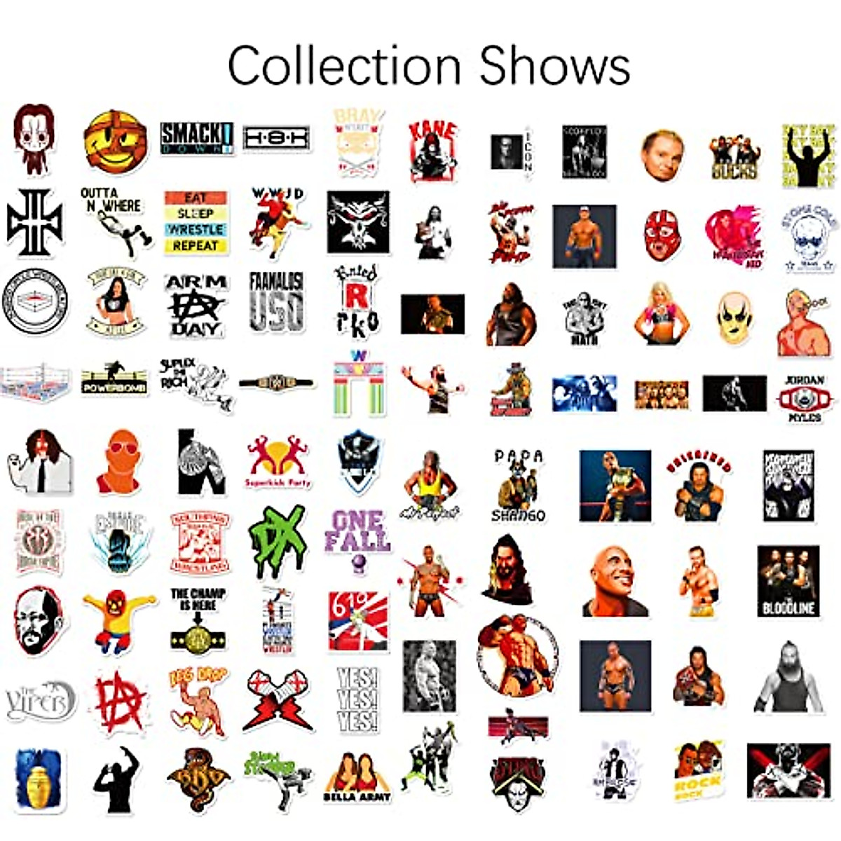 Moriso Wrestling Stickers (100pcs) Gifts Merch Sport Sticker for Laptop Water Bottle Phone Accessory Window Helmet Decor Teens Kids