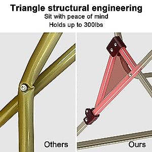 OAKHAM Comfy Saucer Chair, Folding Faux Fur Lounge Chair for Bedroom and Living Room, Flexible Seating for Kids Teens Adults, X-Large (Faux Fur-Black)