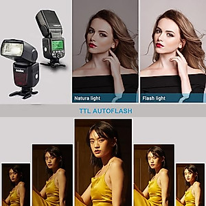Godox V860II-S V860IIS Camera Flash Speedlite for Sony, 2.4G TTL Sony Flash Speedlight GN60 1/8000s HSS, Rechargable Li-ion Battery, 650 Full Power Flashes, Compatible for Sony DSLR Cameras