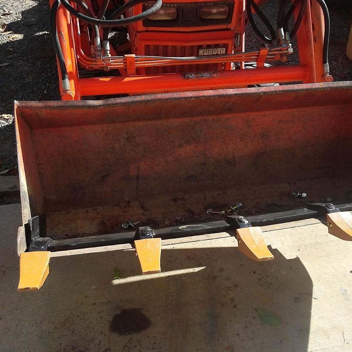 Titan Attachments UA Tooth Bar 60" 86 lb. Bucket 23TF Bolt On Steel USA Made