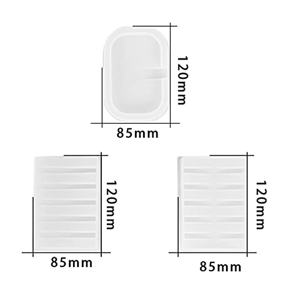 Handmade Soap Box Silicone Mold for Storage Box Jewelry Trinket Container DIY Resin Casting Crafts Soap Dish Epoxy Casting Mold Soap Tray Mould
