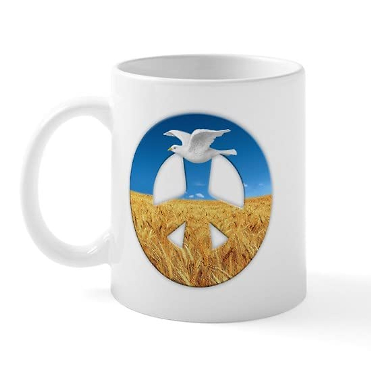 CafePress Peace In Ukraine Ceramic Coffee Mug, Tea Cup 11 oz