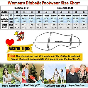 W&LESVAGO Women's Extra Wide Diabetic Arthritis Edema Shoes, Air Cushion Adjustable Closures Walking Shoes(Mesh Black,9.5)