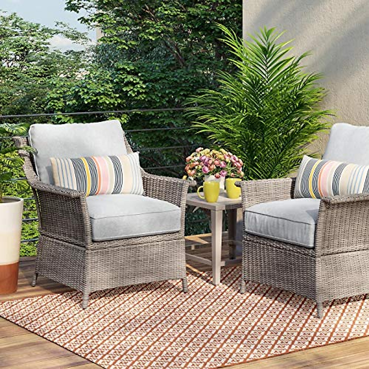 Threshold Foxborough 2pk Patio Club Chair (Gray)
