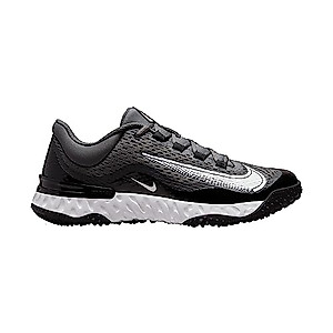 Nike Alpha Huarache Elite 4 Turf DJ6523-011 Black/Dark Smoke Grey/Light Smoke Grey/White Men's Baseball Shoes 10 US