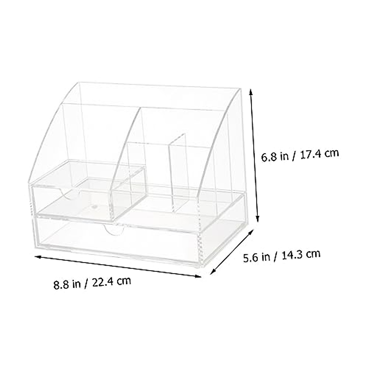 Outanaya Acrylic Desk Drawer Clear Storage Organizer Jewelry Organizer Transparent Storage Drawers