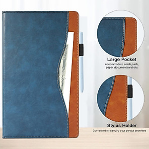 Case for Samsung Galaxy Tab A8 10.5'' 2022 Case SM-X200/X205/X207 Business PU Leather Cover Slim Lightweight Flip Stand Shell & cardholder Full Protective Case for Galaxy Tab A8 10.5 Tablet-Dark Blue