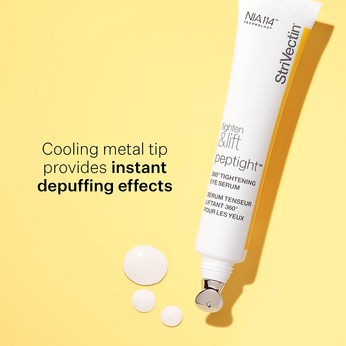 StriVectin Tighten and Lift Peptight 360 Degree Eye Serum with Tightening and Brightening Peptides for Wrinkles, Under Eye Bags and Puffiness, 1 fl. Oz