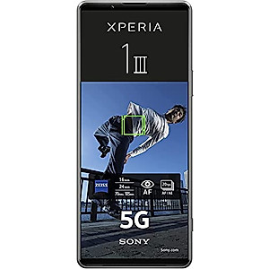 Sony Xperia 1 III XQ-BC72 5G Dual 256GB 12GB RAM Factory Unlocked (GSM Only | No CDMA - not Compatible with Verizon/Sprint) International Version - Frosted Gray