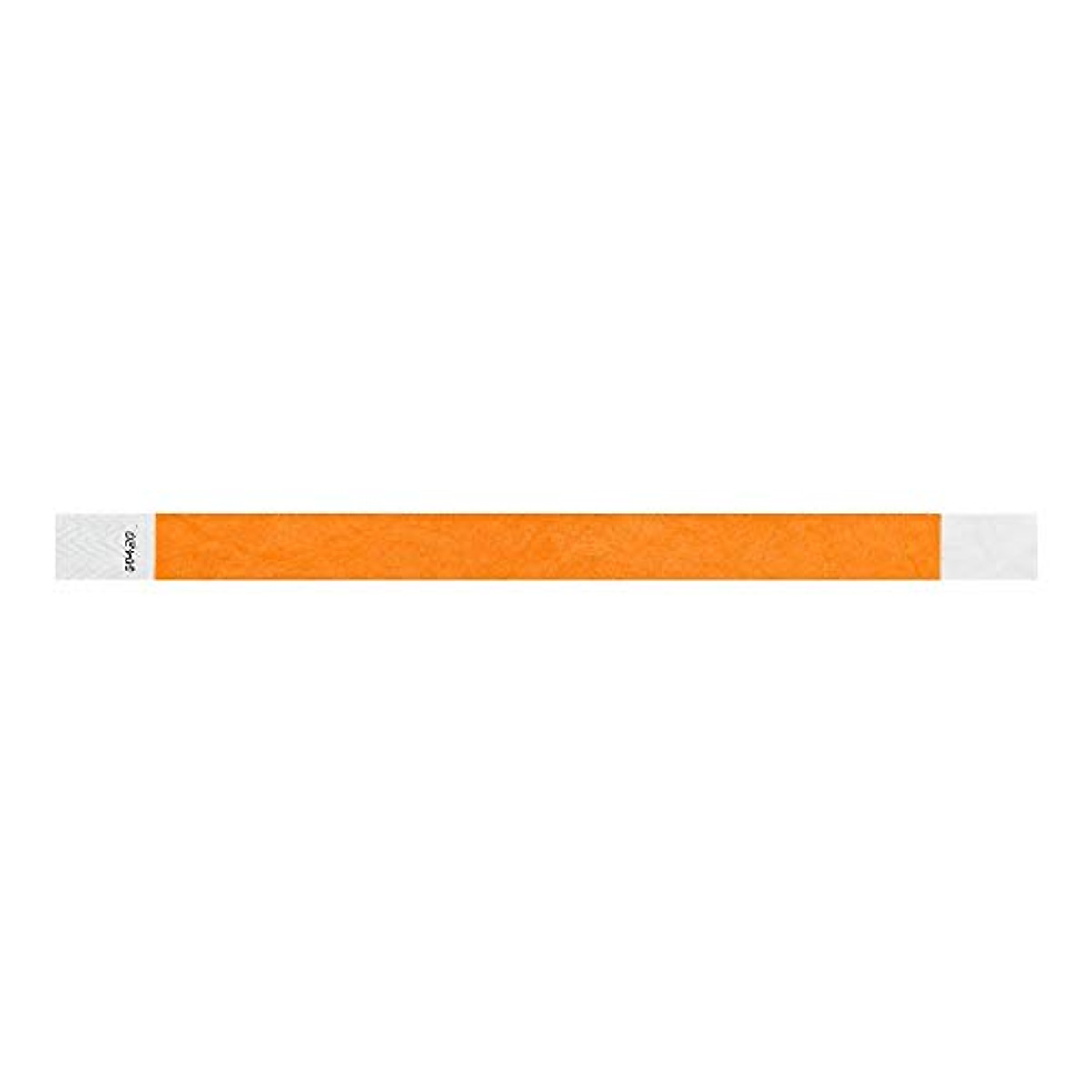 WristCo Neon Orange ¾” Tyvek Wristbands – 500 Pack | Waterproof Paper Bracelets for Concerts & Events