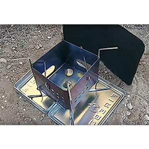 Firebox Ultralight Titanium Nano Stove G2 + X-Case Kit - Wood Burning/Multi Fuel - Folding Camp/Bushcraft