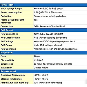 ICP DAS NS-205PSE Industrial Unmanaged 5-Port 10/100 Power Over Ethernet (PoE) Switch