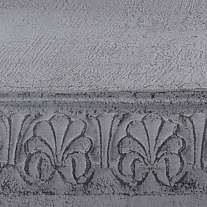 Arcadia Garden Products BE02 Fiberclay Garden, Outdoor Bench, Patio Seating for Front Porch Park Outside Furniture Decor, Gray