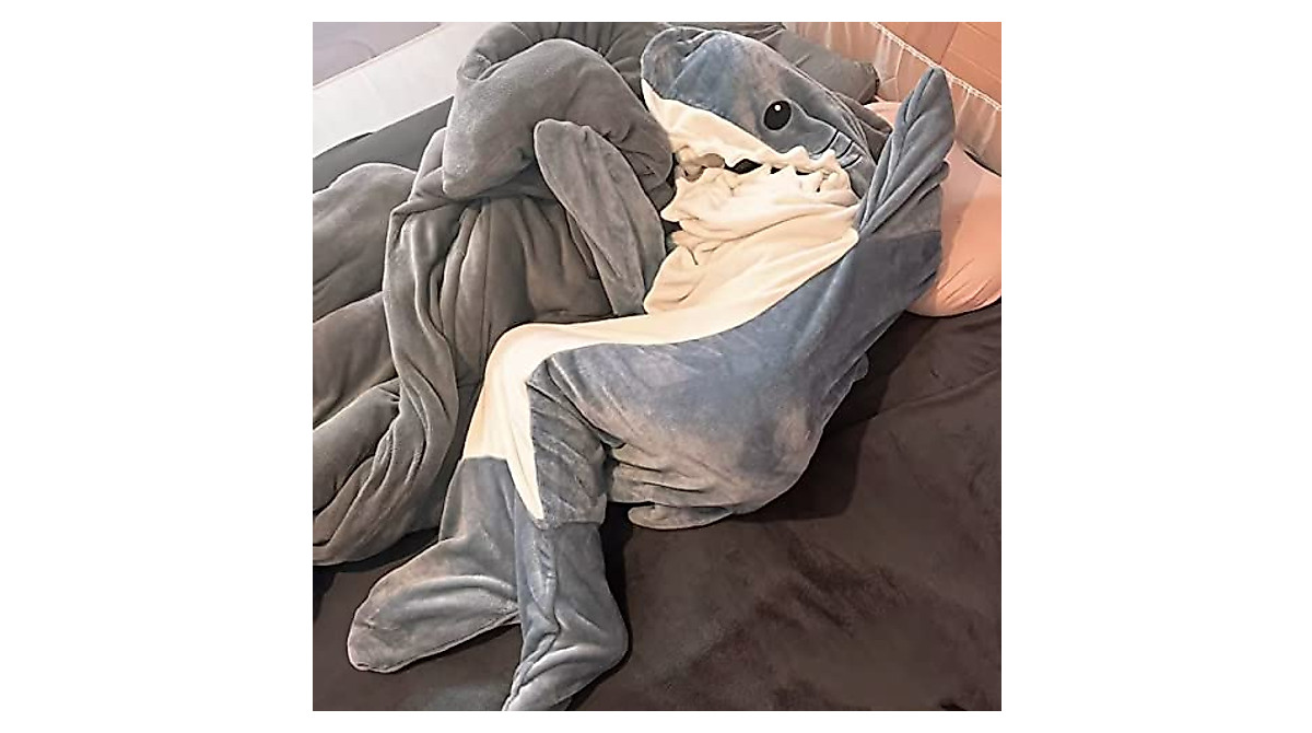 Comfy Shark Blanket Hoodie for Fun & Cozy Nights