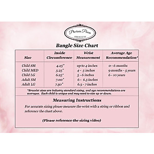 Children's .925 Sterling Silver Baby Bangle Bracelet for Babies, Toddlers and Little Girls (Child-Medium)