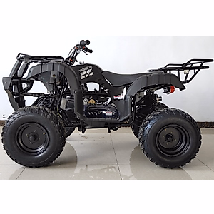 200cc ATV Quad Youth ATVs Big Size Adult Quad Fully Automatic with Reverse 4 Wheeler Model CRT 200-1 (Bold Blue Color)