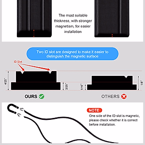 Thicken Shower Door Magnetic Strip Replacement, RV Shower Door Magnet Seal Strip Replacement Magnetic Strip for Framed and Semi Frameless Swinging Glass Shower Doors, 3/8 x 4/25 in(1 Roll,98 Inch)