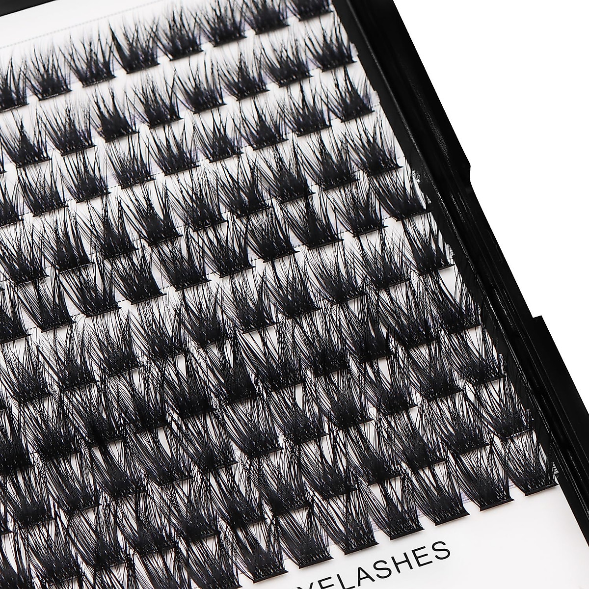 Bodermincer 120 Cluster 10-12-14mm/12-14-16mm/16-18-20mm Mixed Length Lash Cluster Eyelash Extension Natural 3D Russian Volume Faux 3D Effect Glue Bonded Cluster Eyelashes (M01# 12-14-16mm Mixed)