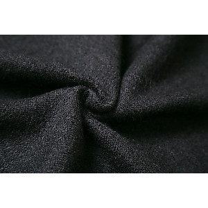 Urban CoCo Women's Color Block Shawl Wrap Open Front Poncho Cape (Series 7-Black)