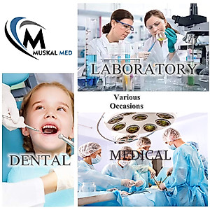 MuskalMed 15.7" x 8" x 3.75" Trays Stainless Steel Dental Instruments Tray Organizer Holder Multi-Function Storage Sterilization Plate Trays Solid Box Cover with Locks