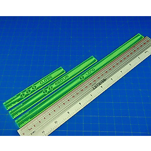LITKO Multi Range Gauge Set | Long | Close | Medium | Compatible with Star Wars: Armada | 3 Pack (Fluorescent Green)