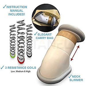 Qaxlry Neckline Portable Neck Slimmer and Jaw Exercise - Double Chin Reducer, Chin Exerciser and Neck Toner Device for Men and Women