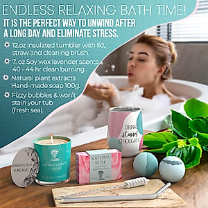 Comforting Get Well Soon Gift Baskets for Women -10pc Get Well Gifts for Women After Surgery, Thoughtfully Curated Thinking of You Self Care Package with Blanket, Tumbler, Eye Mask, Soap, Socks & More