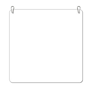 BannerBuzz Hanging Sneeze Guard Clear Acrylic Barrier 5mm Thickness, Easy to Install - Cough Guard Plastic Shield Screen for Retail Stores, Cashier, Receptionist (40" x 32")