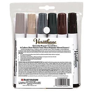 Varathane 374189 Wood Stain Repair Marker Kit, Assorted Cool Tone