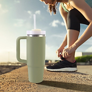 MEIJIAYOU Lid Replacement 30 oz for Stanley,Dual Drinking Options Cup Lid Replacement 30 oz, BPA-Free Replacement Lid 30 oz,White 1PCS