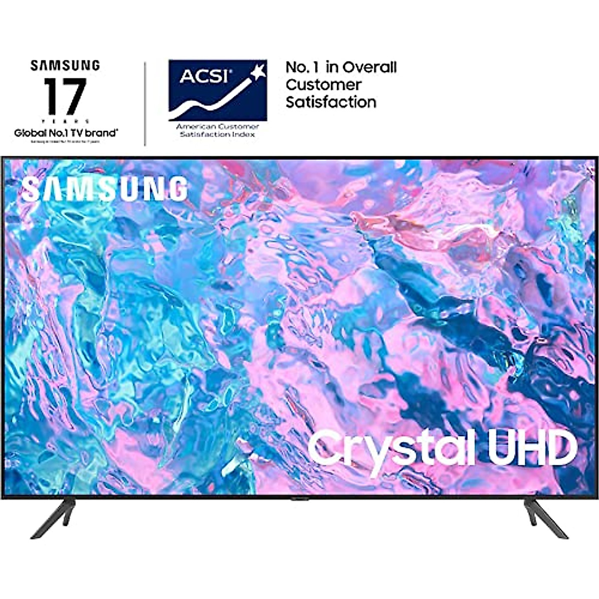 SAMSUNG UN55CU7000 55 inch Crystal UHD 4K Smart TV Bundle with Deco Gear 2X 4K HDMI 2.0 Cable w/Copper Conductors & CPS Exclusive 26 Month Protection Pack (BEACH-CPS-261000)