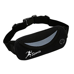 Waist Packs Bag for Women and Men, Fanny Pack Pockets Bags Outdoor Sport Waist Daypack Lightweight (Gray)