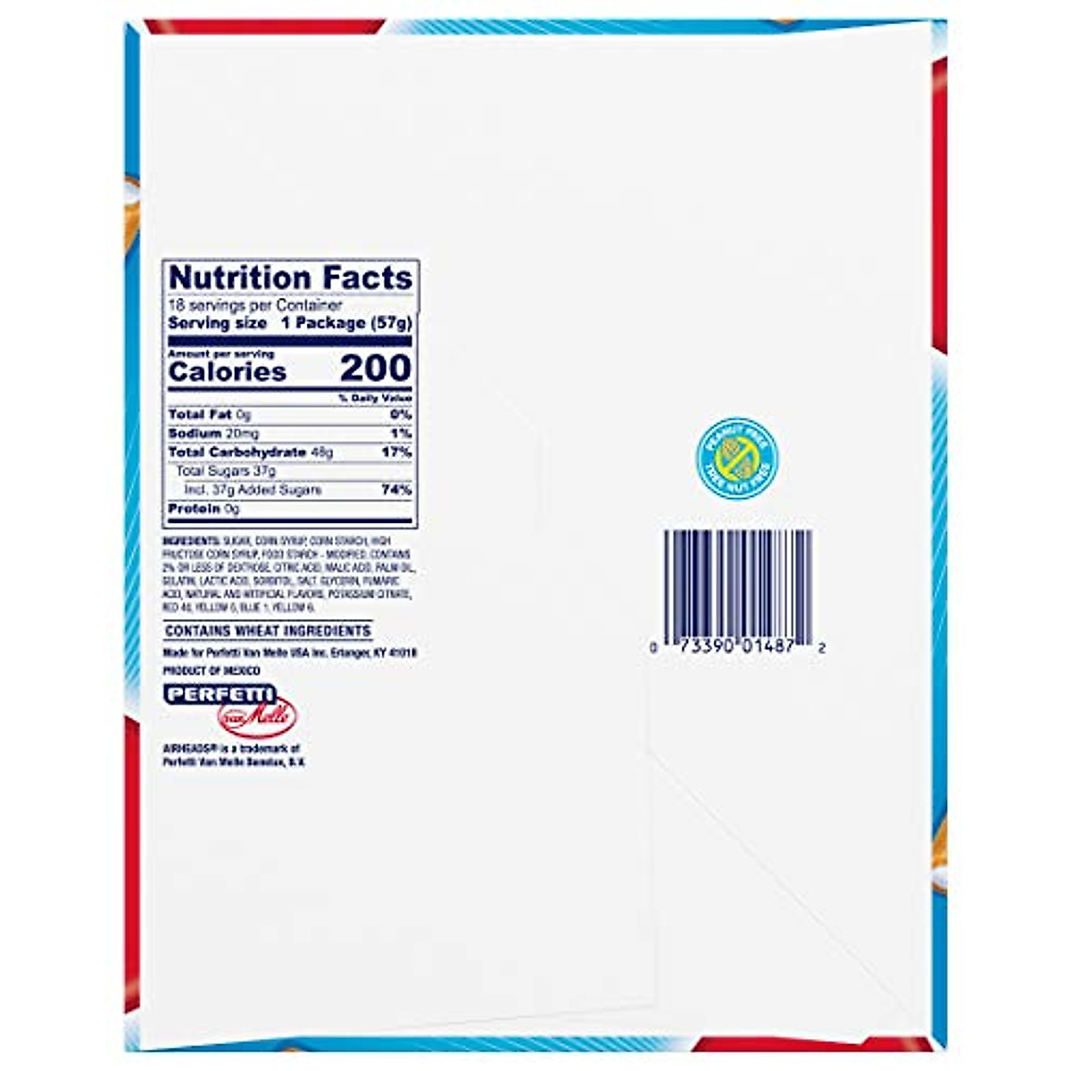 Airheads Soft Filled Ropes, Soft and Chewy Candy Ropes, Original Fruit Flavors, Concessions Movie Theater Parties, 2oz Packs, Box of 18