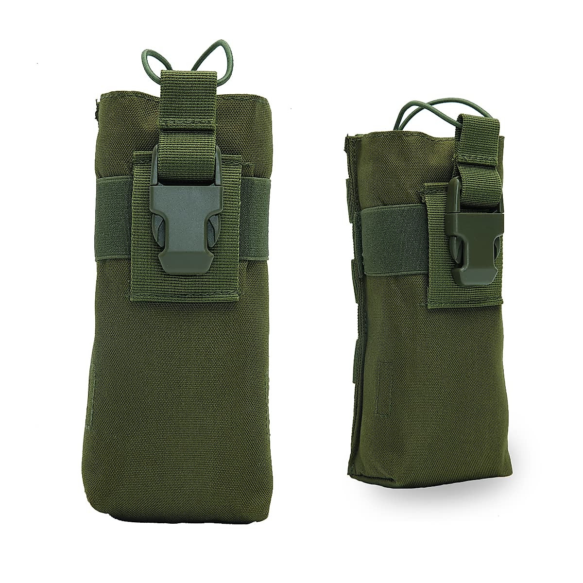 AR-152 Radio Pouch Tactical Radio Holder Radio Case Molle Radio Bag Nylon for GPS Phone AR-152 UV-5R 3800mAh Two Way Radio Walkie Talkies (Green)