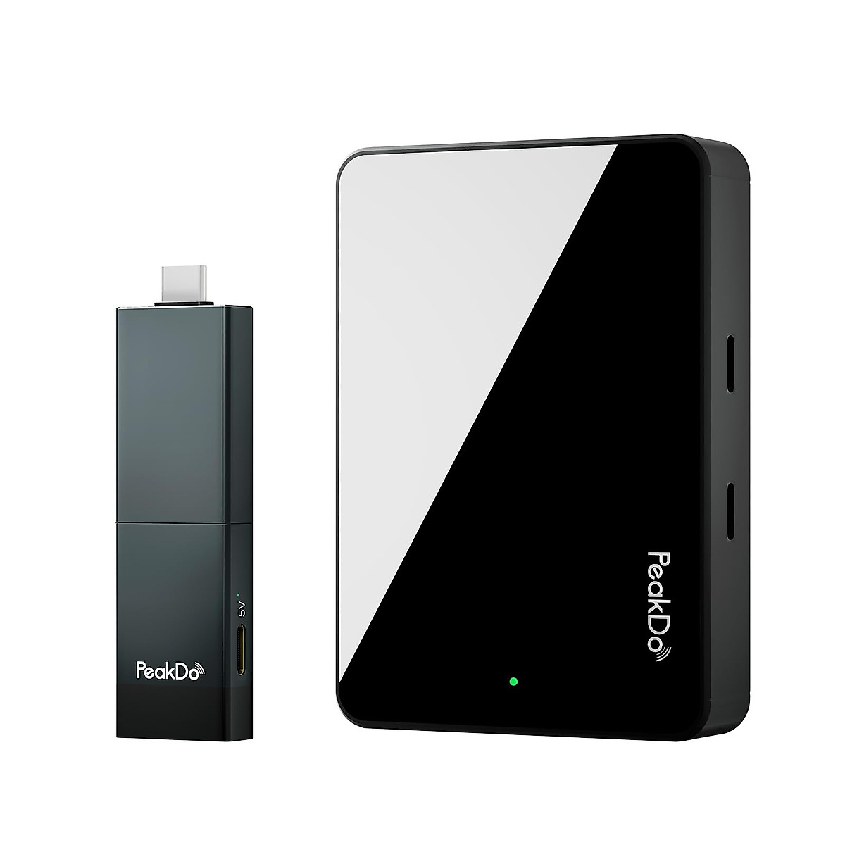 PeakDo HDMI Wireless Transmitter and Receiver, 0 Latency (Line of Sight) Wireless HDMI Extender, 1080P@60Hz Video Transmitter and Receiver for TV or Projector Monitor