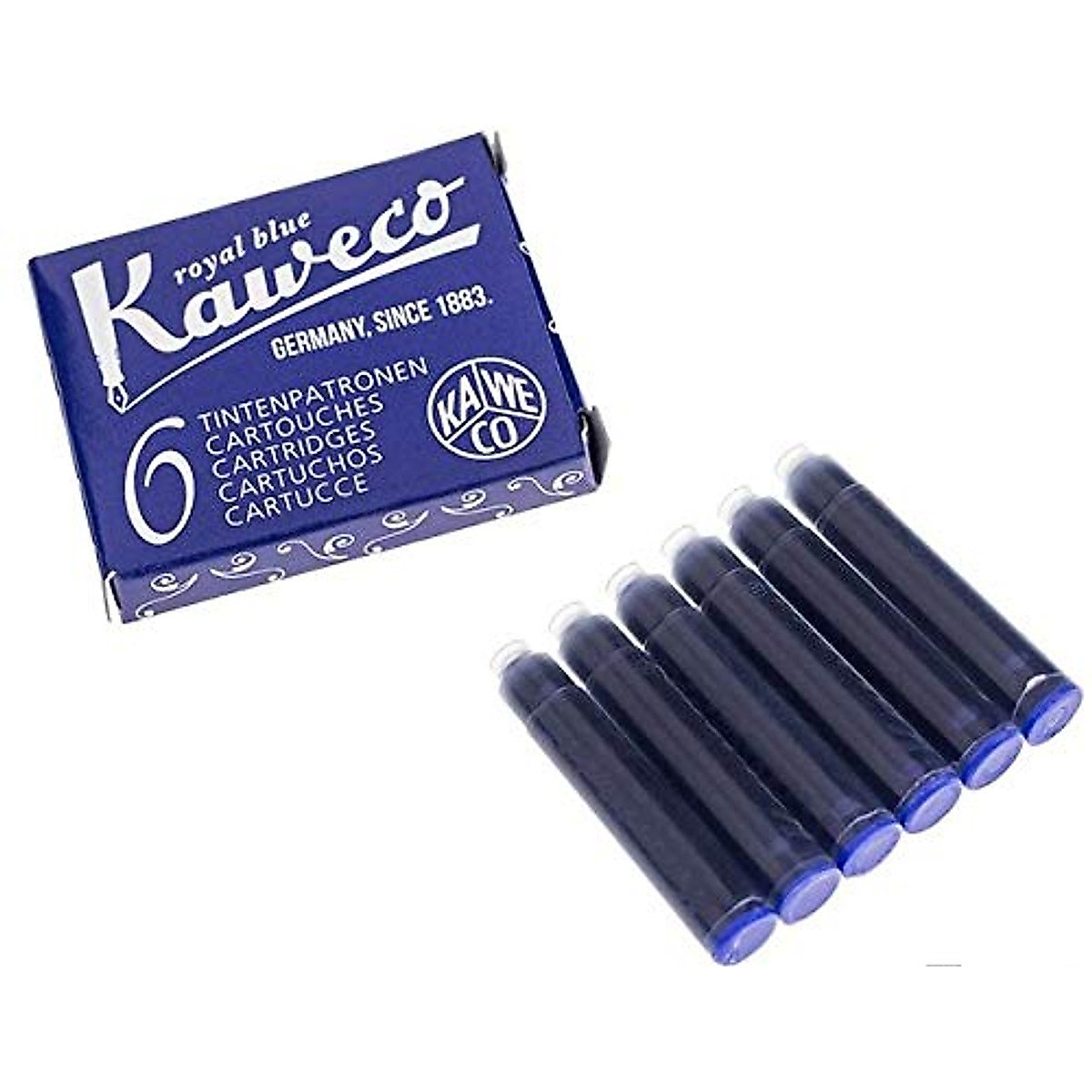 Kaweco Fountain Pen 30 ink cartridges short royal blue