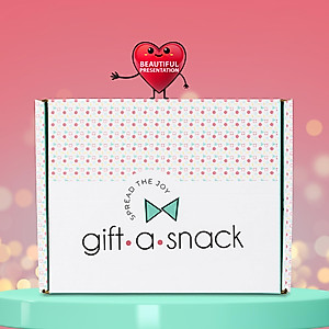 Gift A Snack - Back To School Gifts For Students Healthy Snack Box Care Package + Greeting Card (60 Count) Birthday Treats Gift Basket, Nutritious Granola Breakfast Bars - Food Assortments & Variety