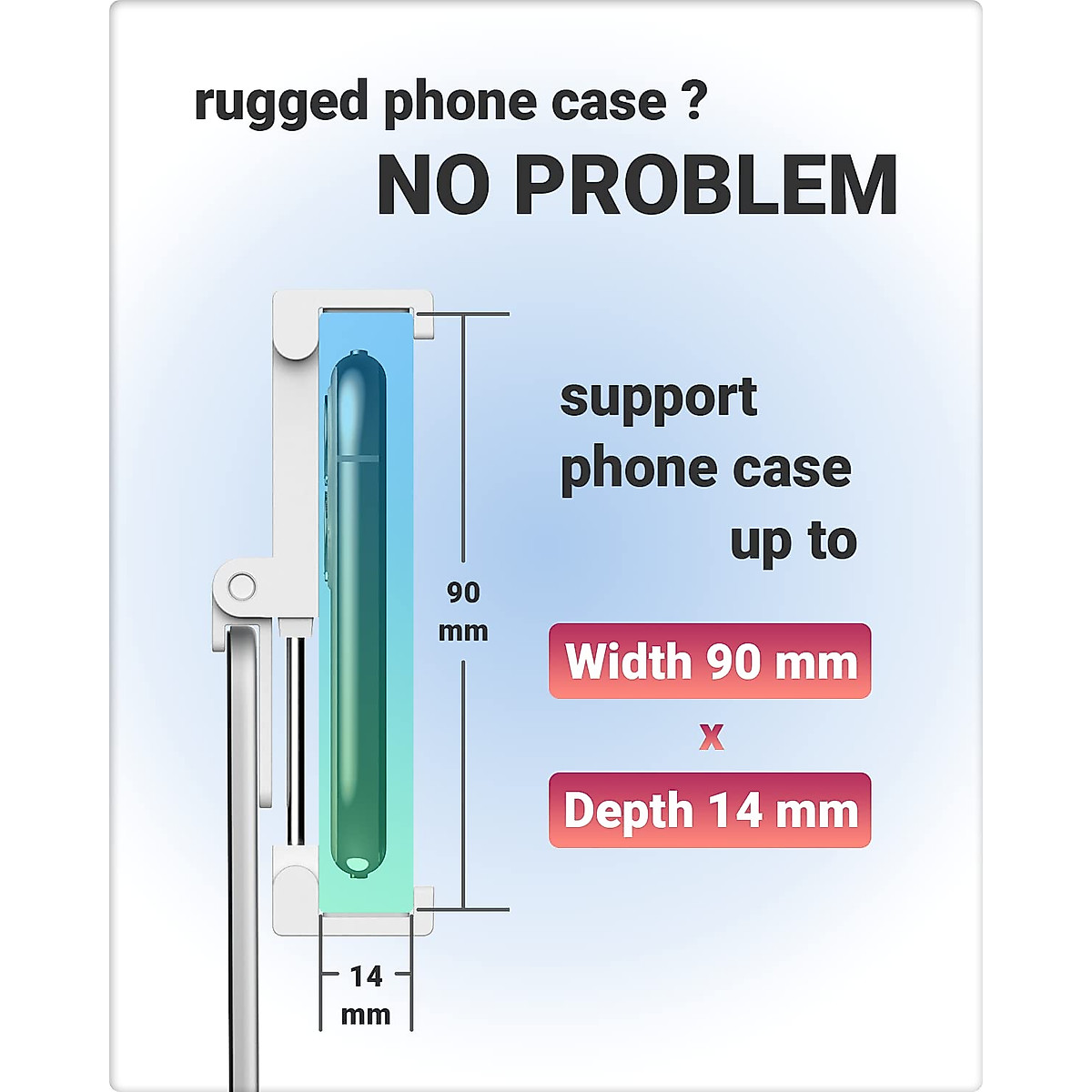 Fumuxry Continuity Camera Mount for MacBook Air, Pro Compatible with iPhone XR/XS/ 11/12/ 13/14 Series, iPhone Camera Mount for iOS 16 & macOS Ventura