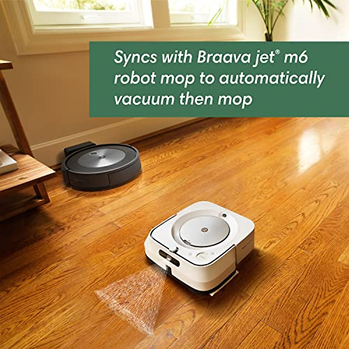 iRobot Roomba i3+ (3550) Robot Vacuum with Braava Jet M6 (6110) Ultimate Robot Mop- Wi-Fi Connected