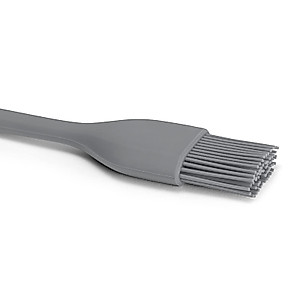 Metal Oxygen Silicone Kitchen Brush Basting - Silicone Cooking Brush - Butter, Sauce & Oil Brush for Cooking - Nylon, Silicone - 3.5 Ounces, Gray