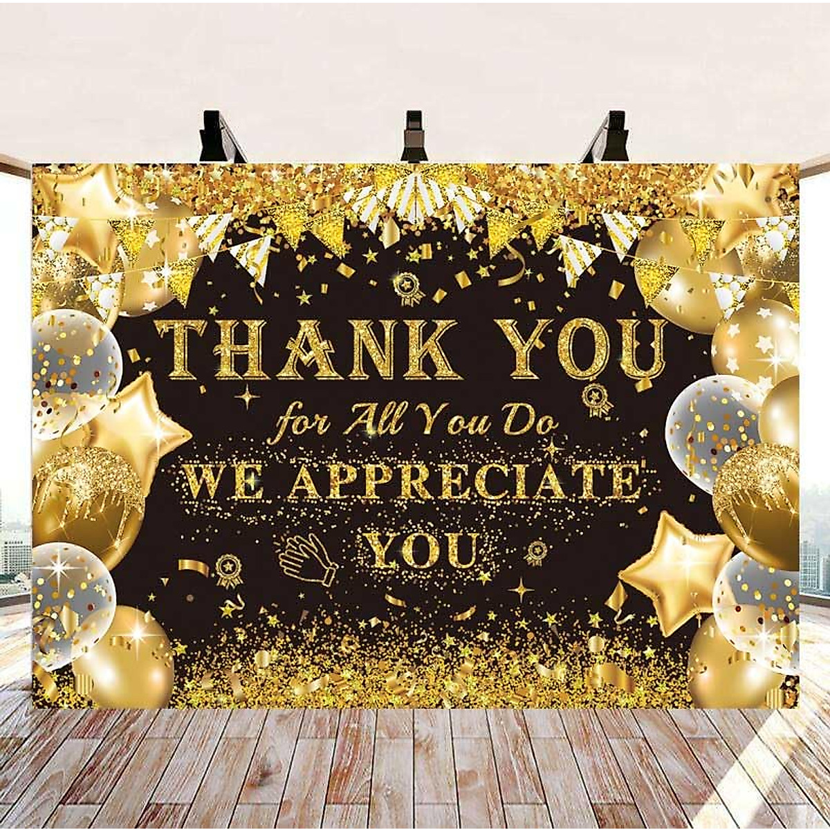 Thanks for All You Do Backdrop We Appreciate You Banner Decorations 7x5FT Thank You Photography Background for Teacher Doctor Congrats Grad Nurses Day Retirement Party Decorations Photo Props