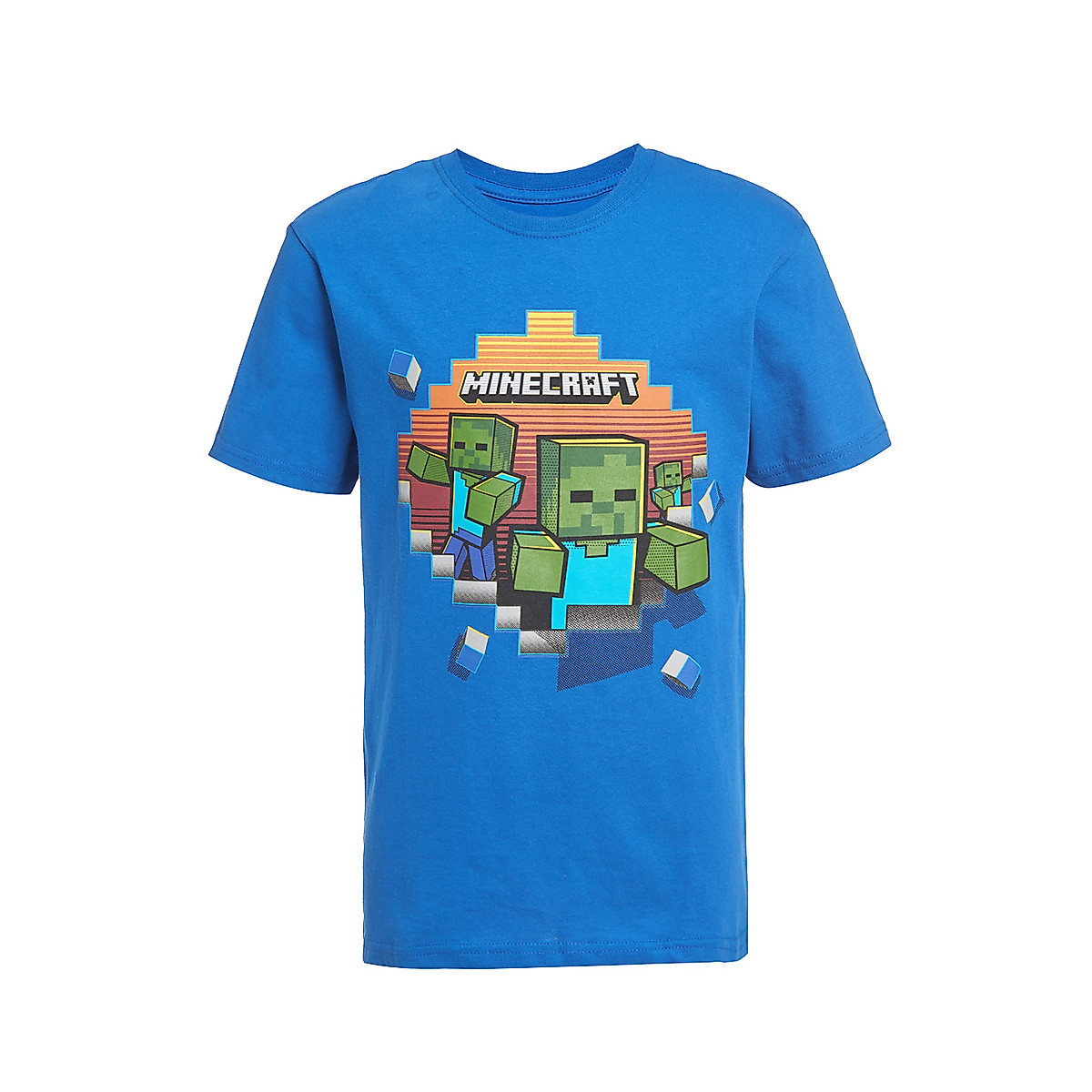 Minecraft Boys Creeper & Characters 3 Pack T-Shirt SetBlack/Gray Heather/Blue8