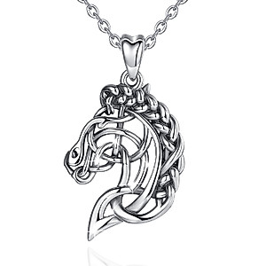 CELESTIA Horse Gifts for Women Sterling Silver Horse Pendant Necklace Horse Jewelry Gifts for Horse Lovers