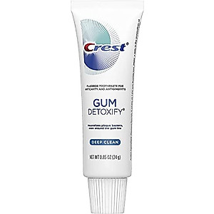 Crest Gum Detoxify Toothpaste, Deep Clean, Travel Size, 0.85 oz (24g)- Pack of 2
