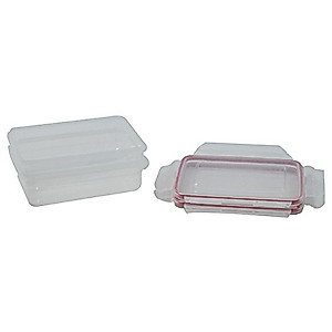 16 Piece Clip Lock Food Container Storage Set - Microwave & Dishwasher Safe Kitchen Box