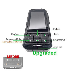 ANYSECU A970S 4G Zello Radio POC Push to Talk Unlocked Mobile Phone Work with Real PTT ZELLO
