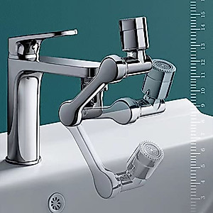 PSVOD Faucet Extender for Bathroom Sink Universal,1080 Faucet Extender Brass,Universal Splash Filter Faucet 1080 Rotating,2 Water Outlet Modes,for Sink Household