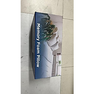 Teemour Memory Foam Pillow for Neck and Shoulder 2 in 1 Pillow for Sleeping, Memory Foam Neck Pillows Neck Support Pillow for Side Back Stomach Sleepers Cooling Pillow with Pillowcase